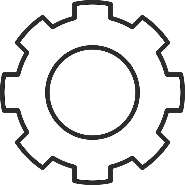 Zahnrad Icon Weiß Clipart - Full Size Clipart (#497950) - PinClipart