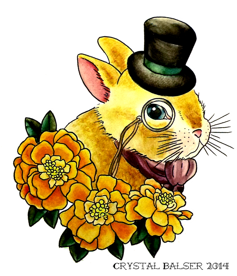 Top Hat Bunny - Cartoon Clipart - Full Size Clipart (#4903036) - PinClipart