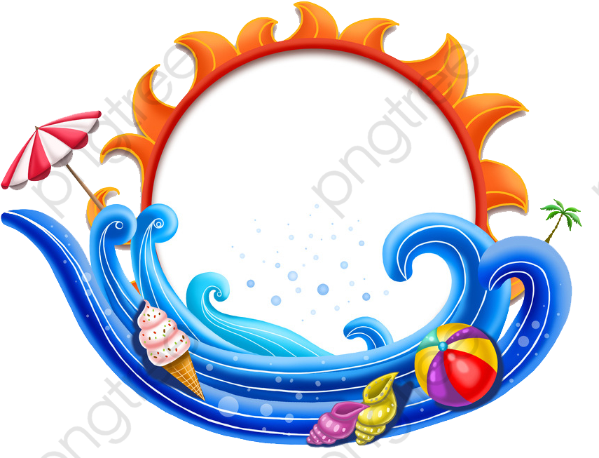 Bottom Frame Png - Cartoon Wave Png Clipart - Full Size Clipart ...