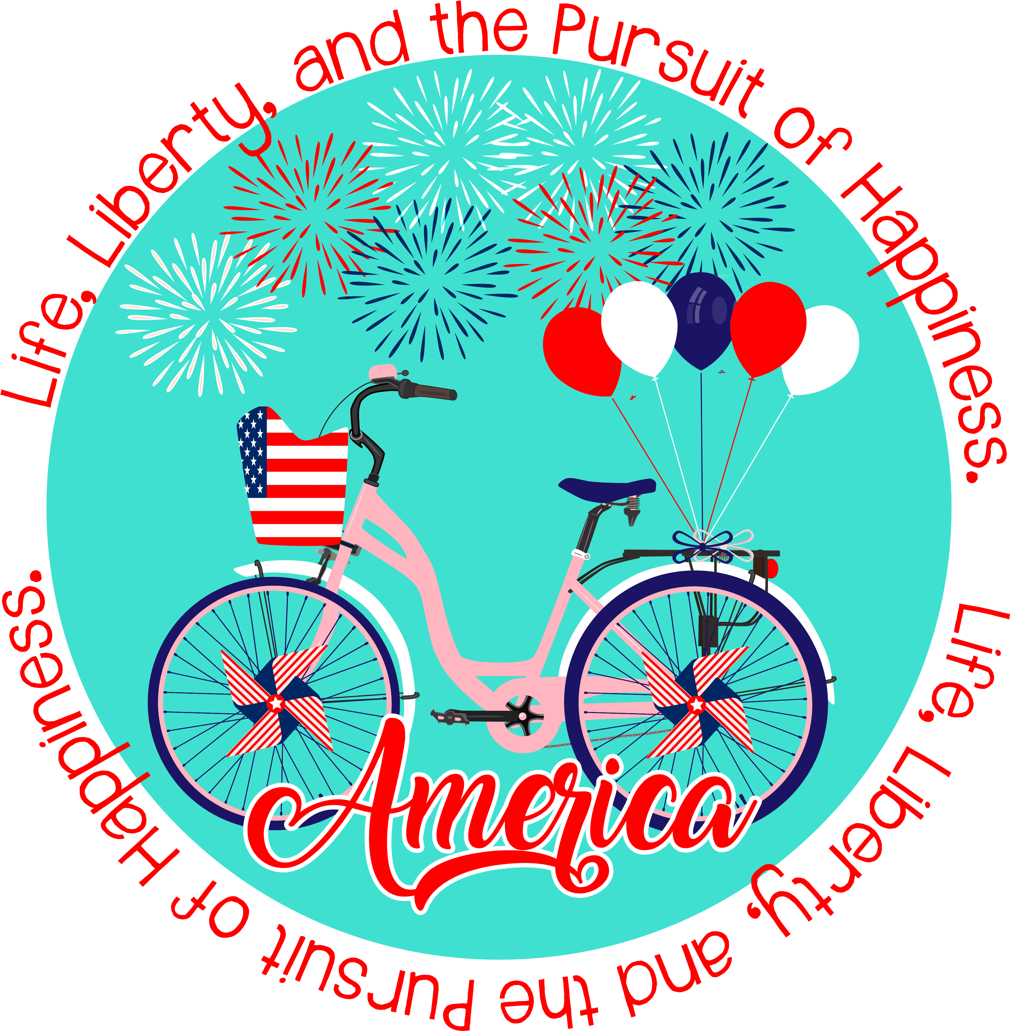 Bike Clipart 4th July - Png Download - Full Size Clipart (#4926881 ...