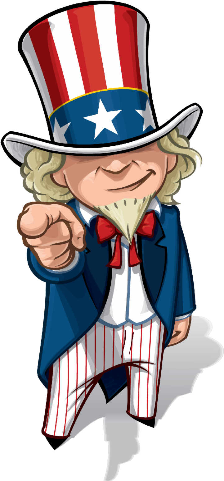 Uncle Sam Cartoon Drawing Clipart - Full Size Clipart (#4928602 ...
