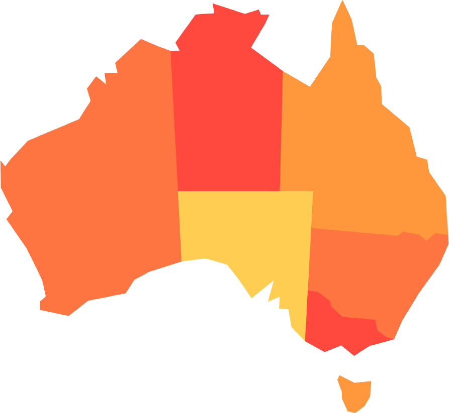 Wa - Cool Map Of Australia Clipart - Full Size Clipart (#4937655 ...