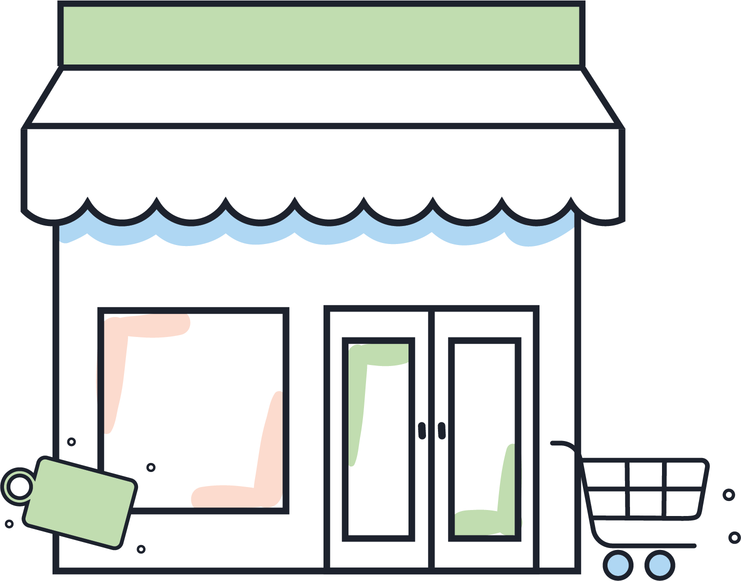 Illustration Of A Retail Store Clipart - Full Size Clipart (#4938253 ...