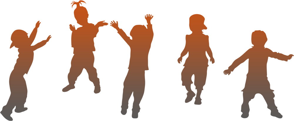 Parent And Child Png - Children Dancing Silhouette Clipart - Full Size ...