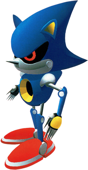 Artwork Of Metal Sonic From The Manual Of 'sonic Cd' - Metal Sonic ...