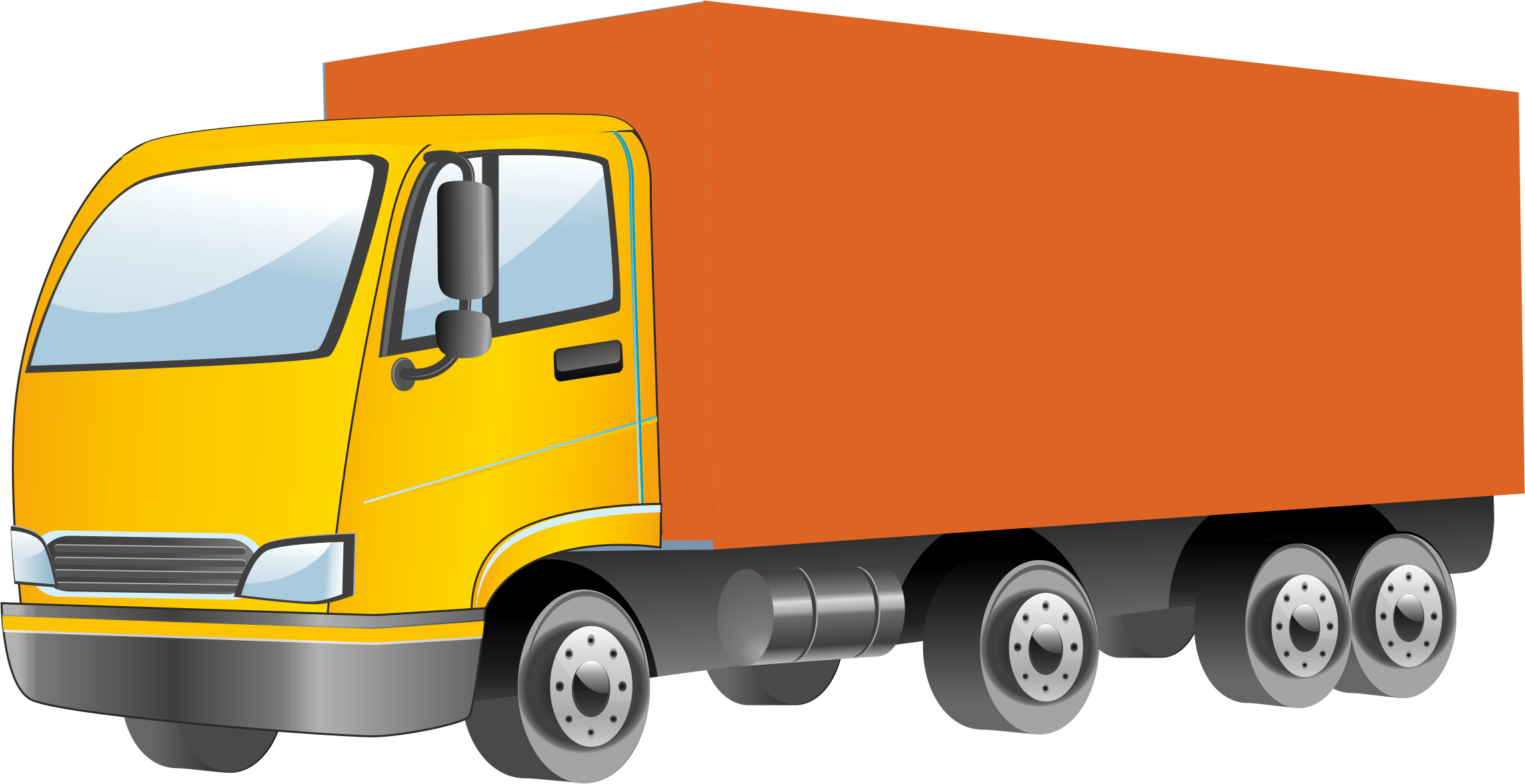 Download Semi Truck Vector Png Clipart - Фура Рисунок Transparent Png ...