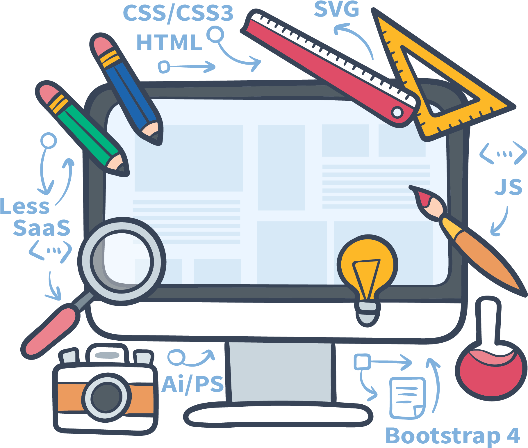 Web Design - Diseñando Vector Clipart - Full Size Clipart (#4966851 ...