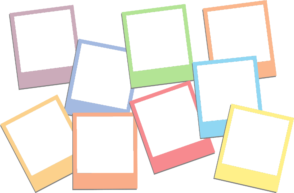 Download #polaroid #colorful #cute #frame #instax #rainbow #overlay ...