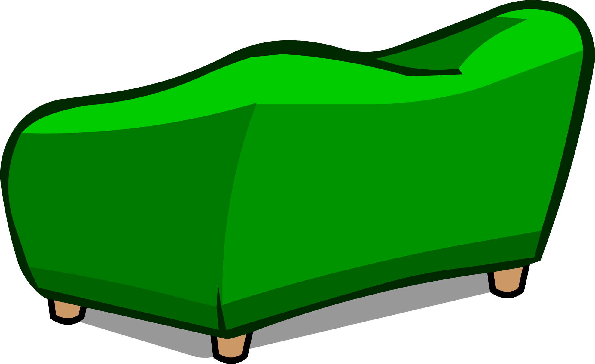 Green Couch Sprite - Couch Clipart - Full Size Clipart (#4997665 ...