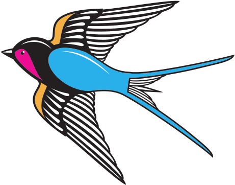 Swallow Colored Clip Art - Swallow Bird Clip Art - Png Download - Full ...