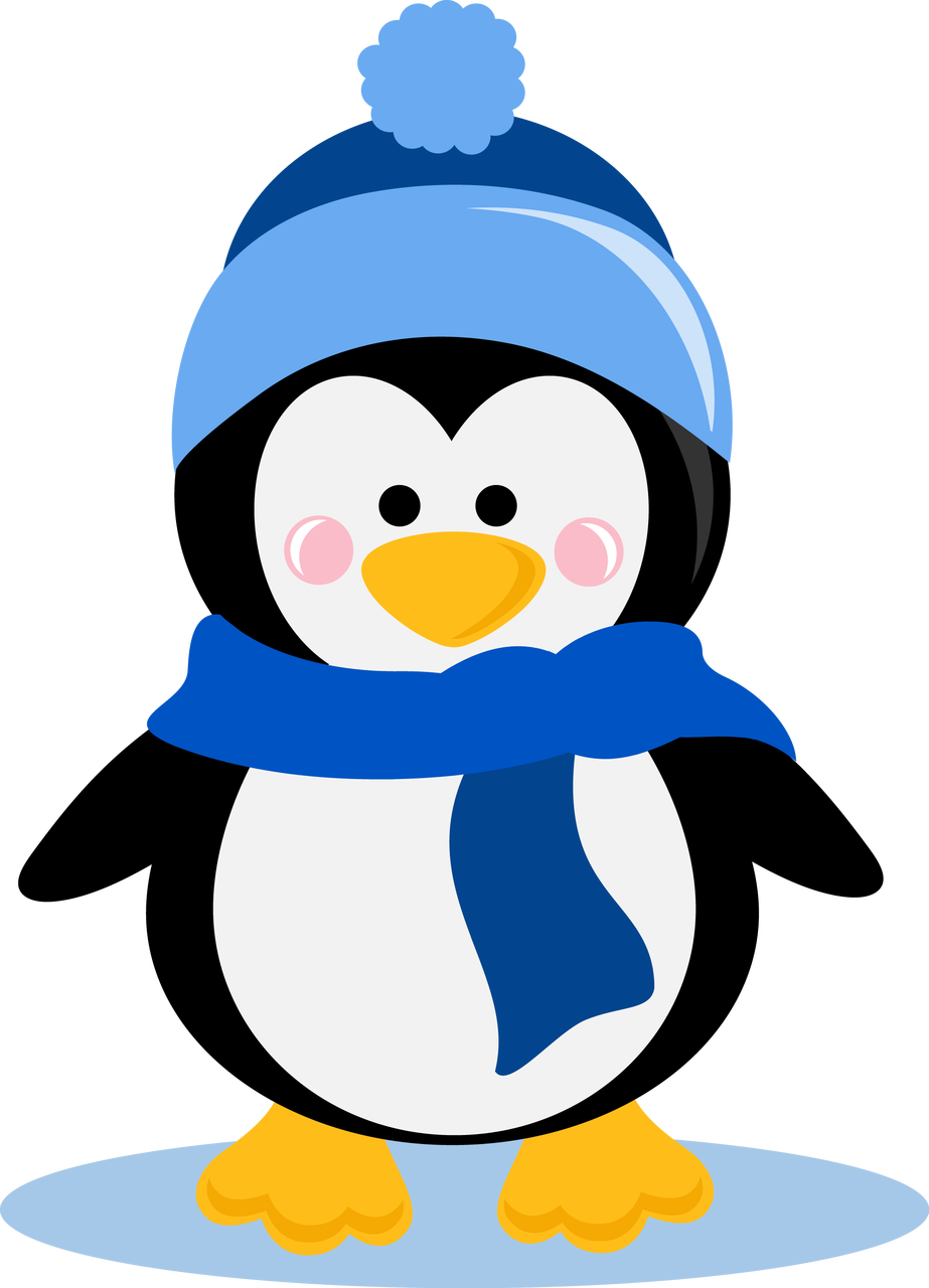 Winter Wonderland Penguin Polar Bear Snowflake Clipart - Clipart ...
