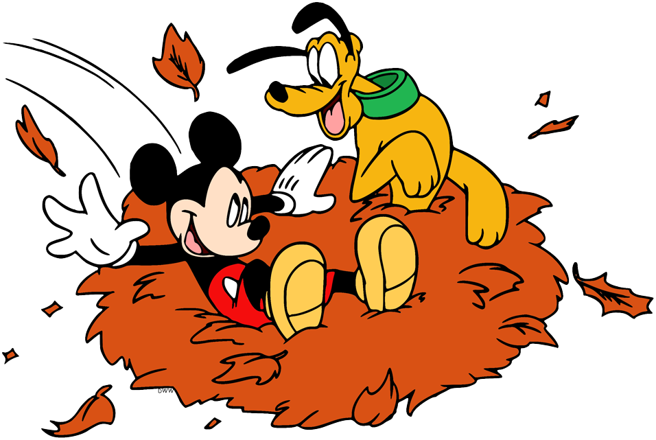 Mickey Fall Clipart - Full Size Clipart (#4999653) - PinClipart