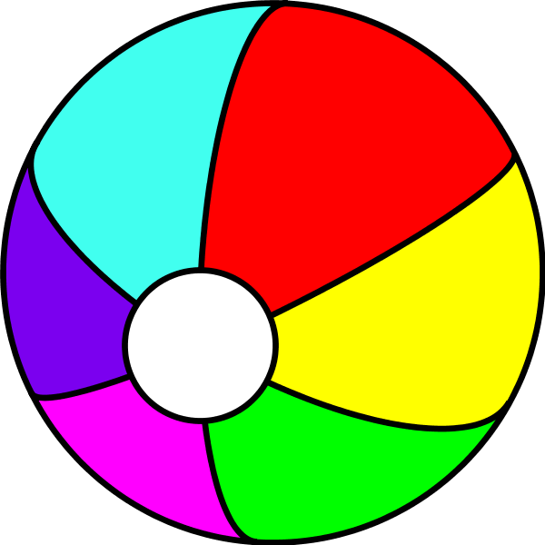 Download Beach Ball Vector Clip Art - Beach Ball - Png Download (#52536 ...