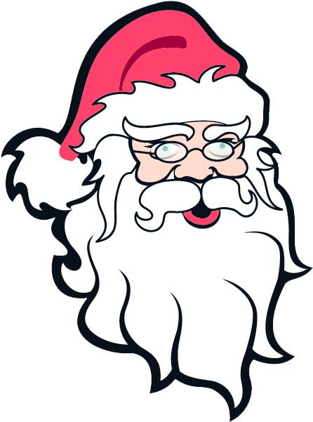 Father Christmas Face Clipart - Santa Claus Head Png Transparent Png ...
