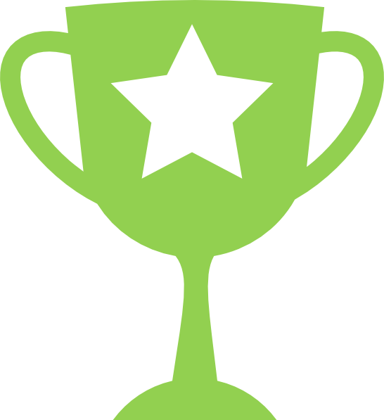 This Free Clip Arts Design Of Green White Trophy - Png Download - Full ...