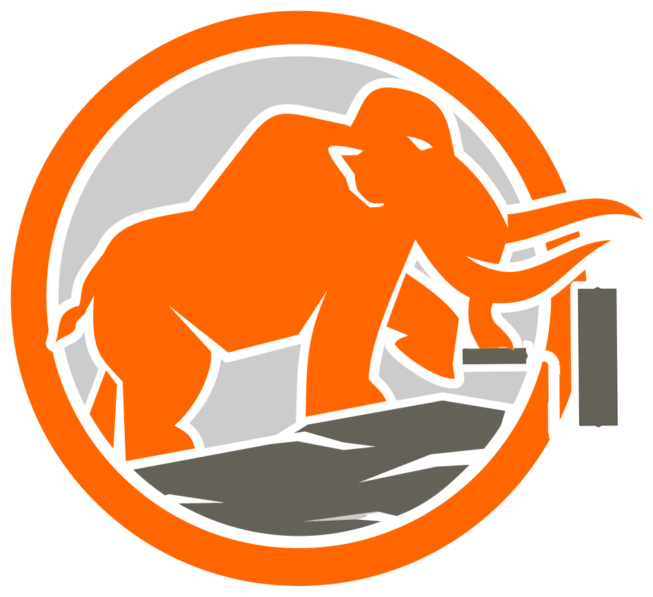Orange Elephant Logos Wide - Logo Clipart - Full Size Clipart (#508135 ...