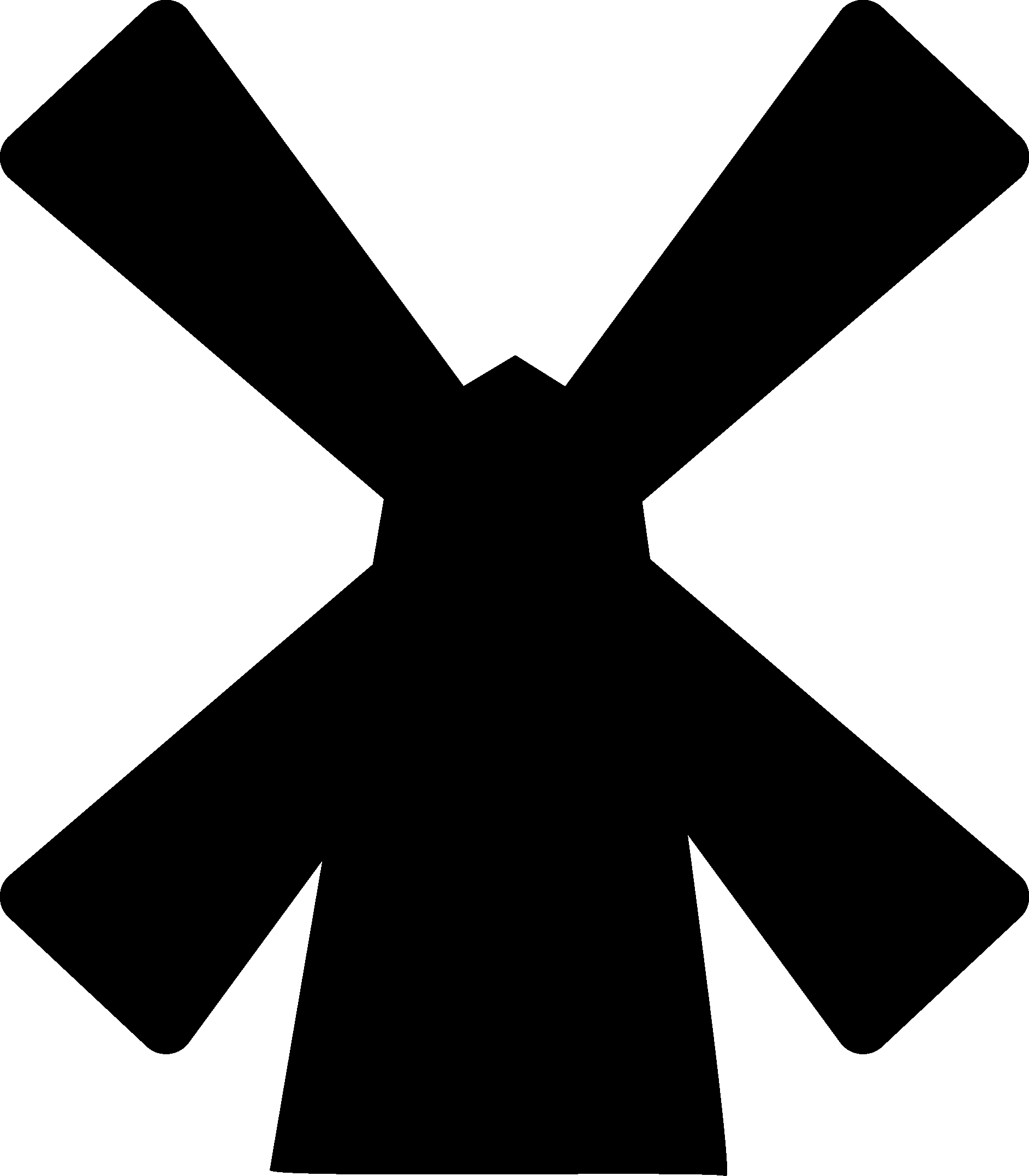 Windmill - - Windmill Symbol On A Map Clipart - Full Size Clipart ...