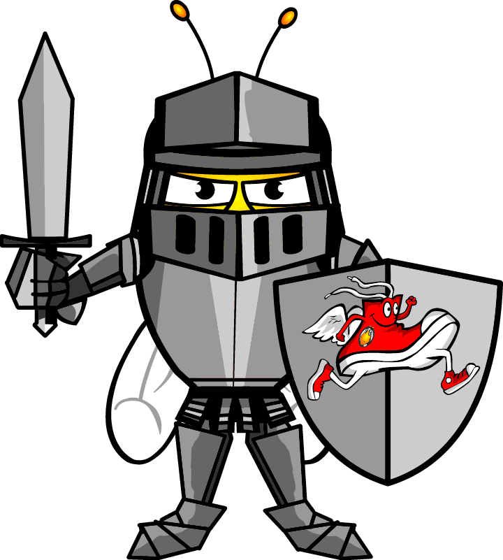 Running Shoe Knight - Cartoon Clipart - Full Size Clipart (#517230 ...