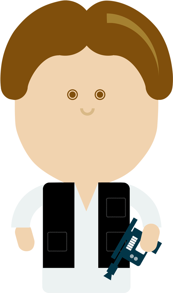 Han Solo - Cartoon Clipart - Full Size Clipart (#517476) - PinClipart