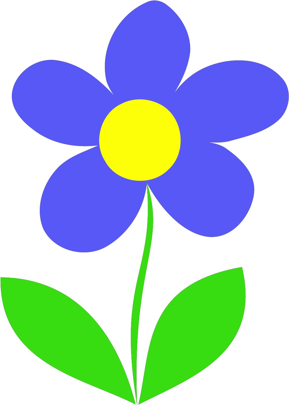 Simple - Flower - Clipart - Flower Clipart - Png Download - Full Size ...
