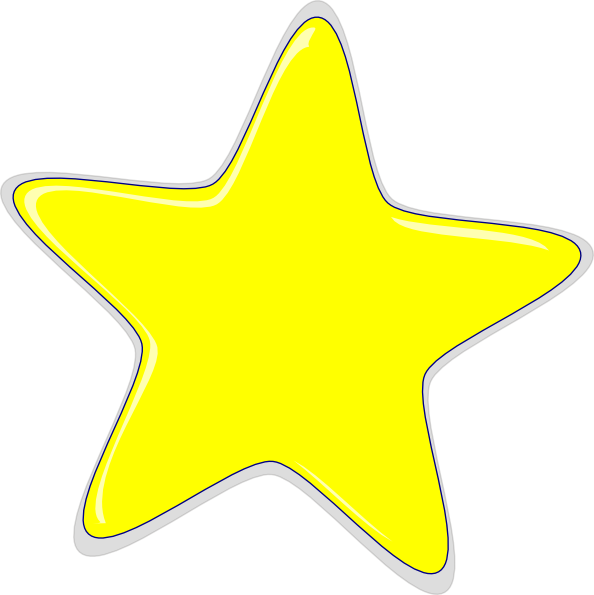 Download Yellow Star With Crown Clipart Vector Free Stock Yellow - Yellow Star Blank Background ...