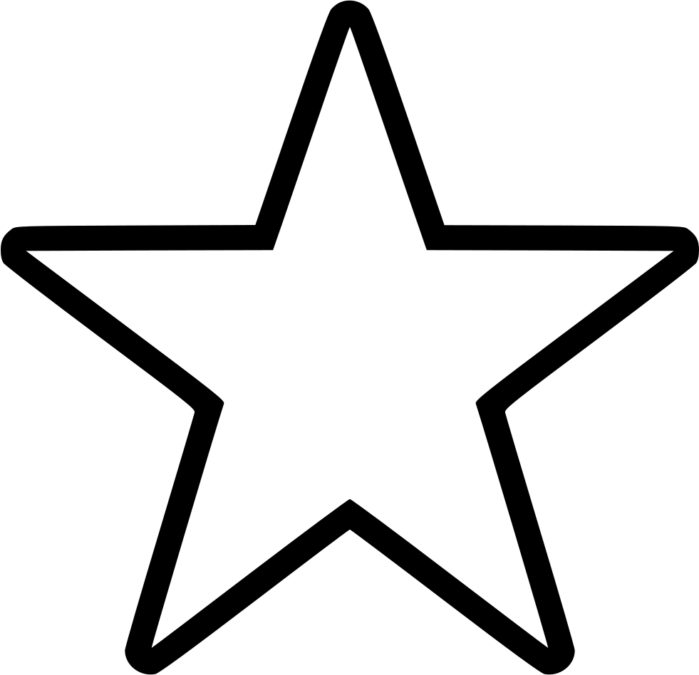 Transparent Star Clipart Outline - Transparent Star Outline Clipart ...