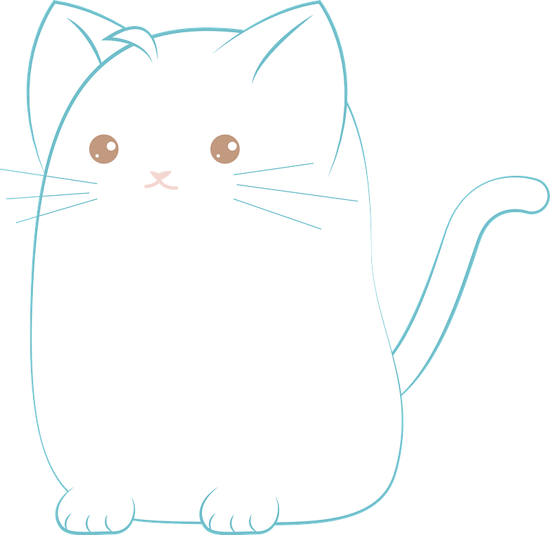 Cartoon White Cat Clipart - Domestic Short-haired Cat - Png Download ...