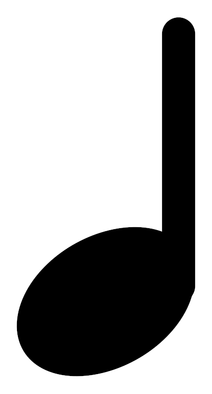 Line,black And White,hand Png Clipart - Clip Art Quarter Note ...