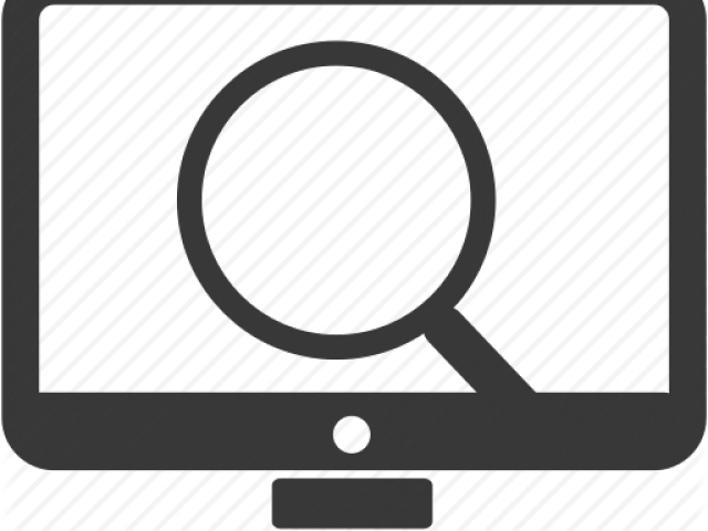 Search Icon Monitor - Circle Clipart - Full Size Clipart (#527362 ...