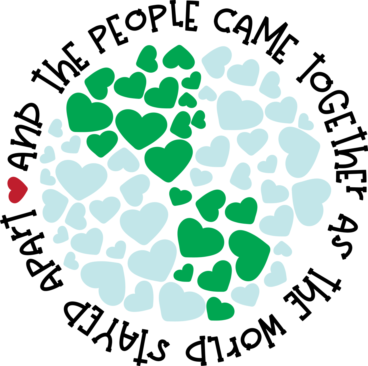 Free World Of Hearts Svg Cut File Clipart - Full Size Clipart (#5200352 ...