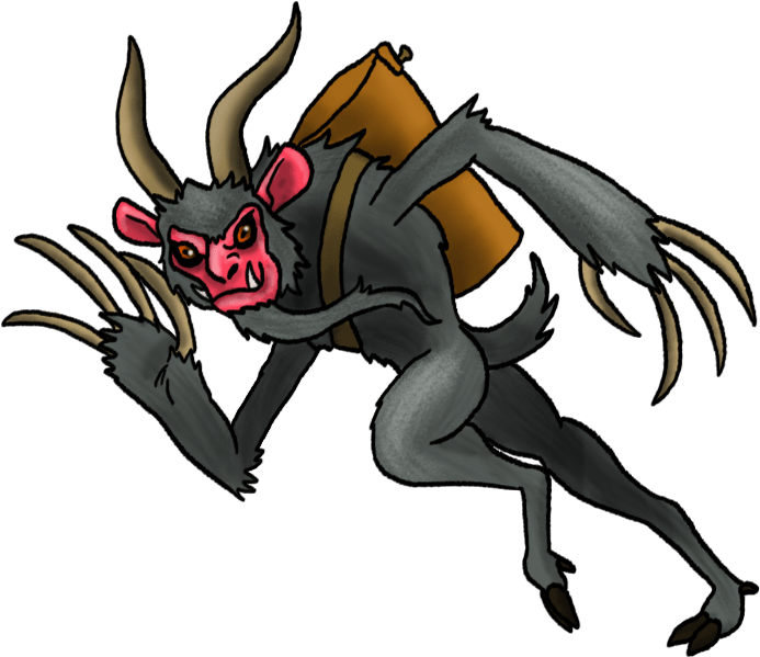 Krampus Disegno Monster Movie - Cartoon Clipart - Full Size Clipart ...