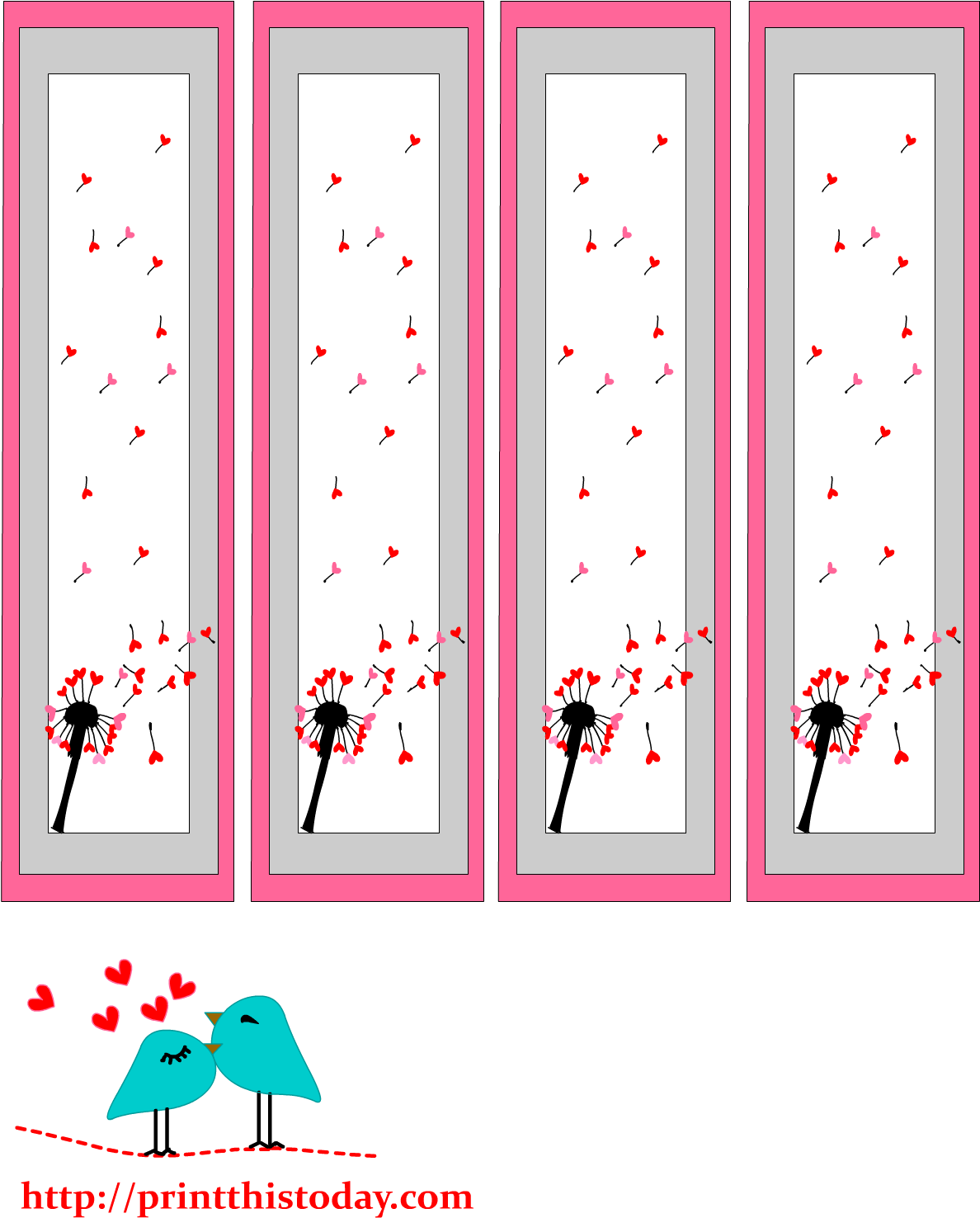 Transparent Bookmark Clipart - Clipart Valentine Day Bookmarks - Png ...