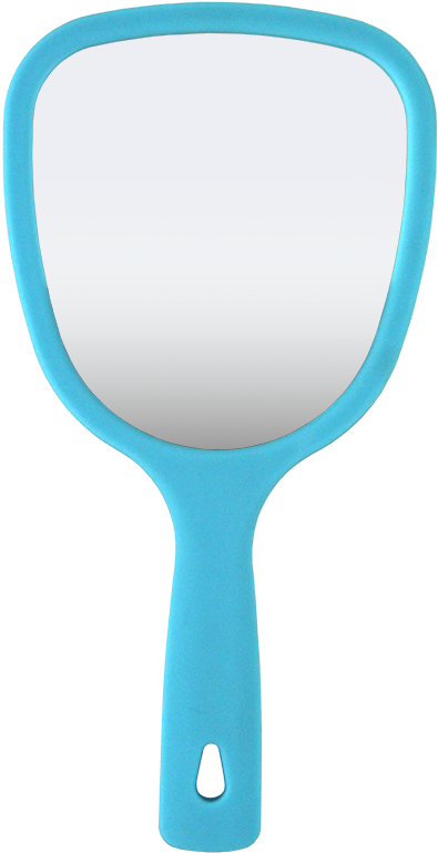 Mirror Clipart Hand Held, Mirror Hand Held Transparent - Blue Hand Held ...