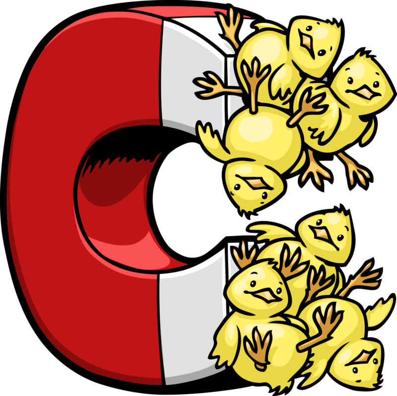 Chick Magnet By Onedollarbilly - Chick Magnet Clipart - Full Size ...