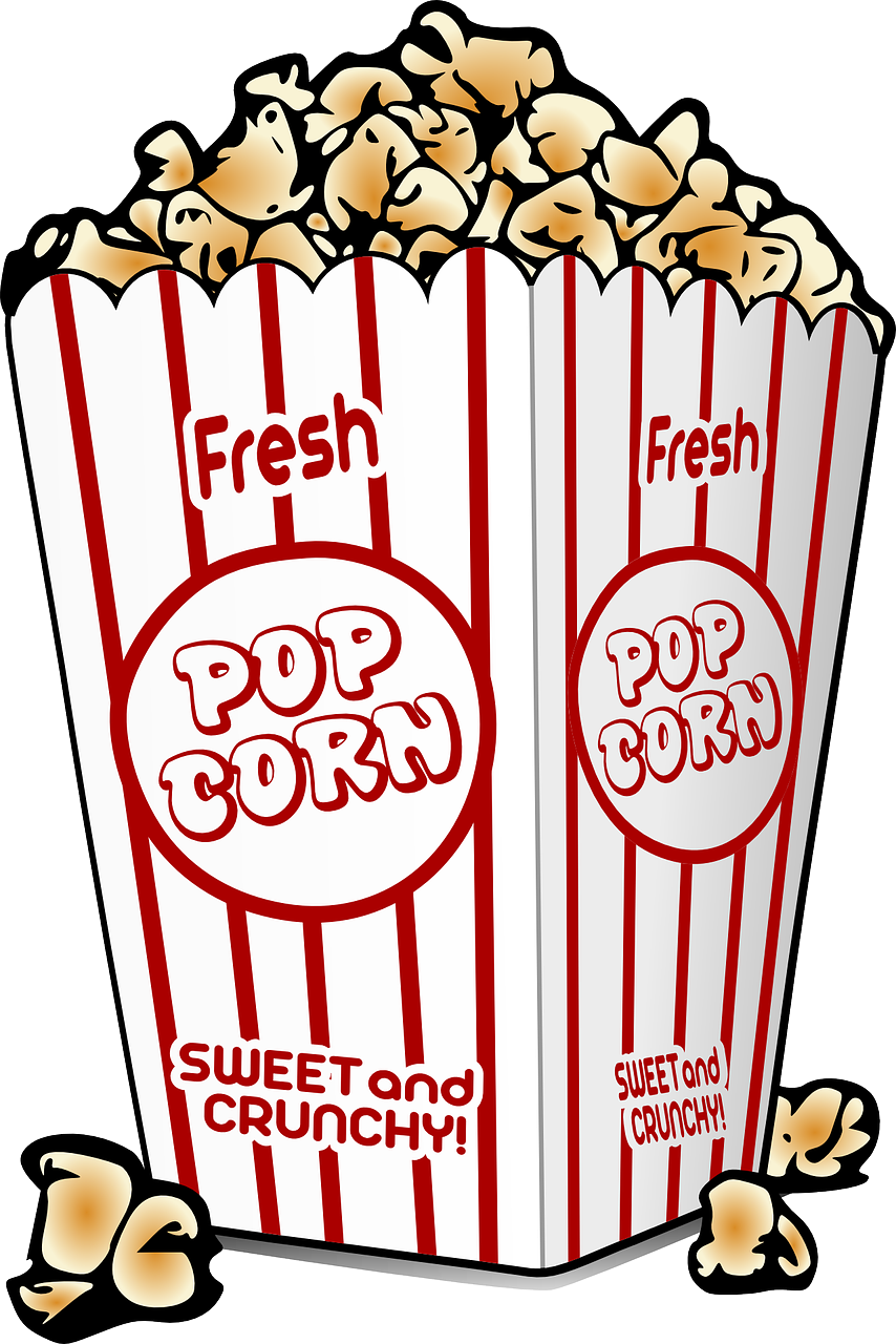 Popcorn Clip Art - Movie Theater Popcorn Clipart - Png Download - Full ...
