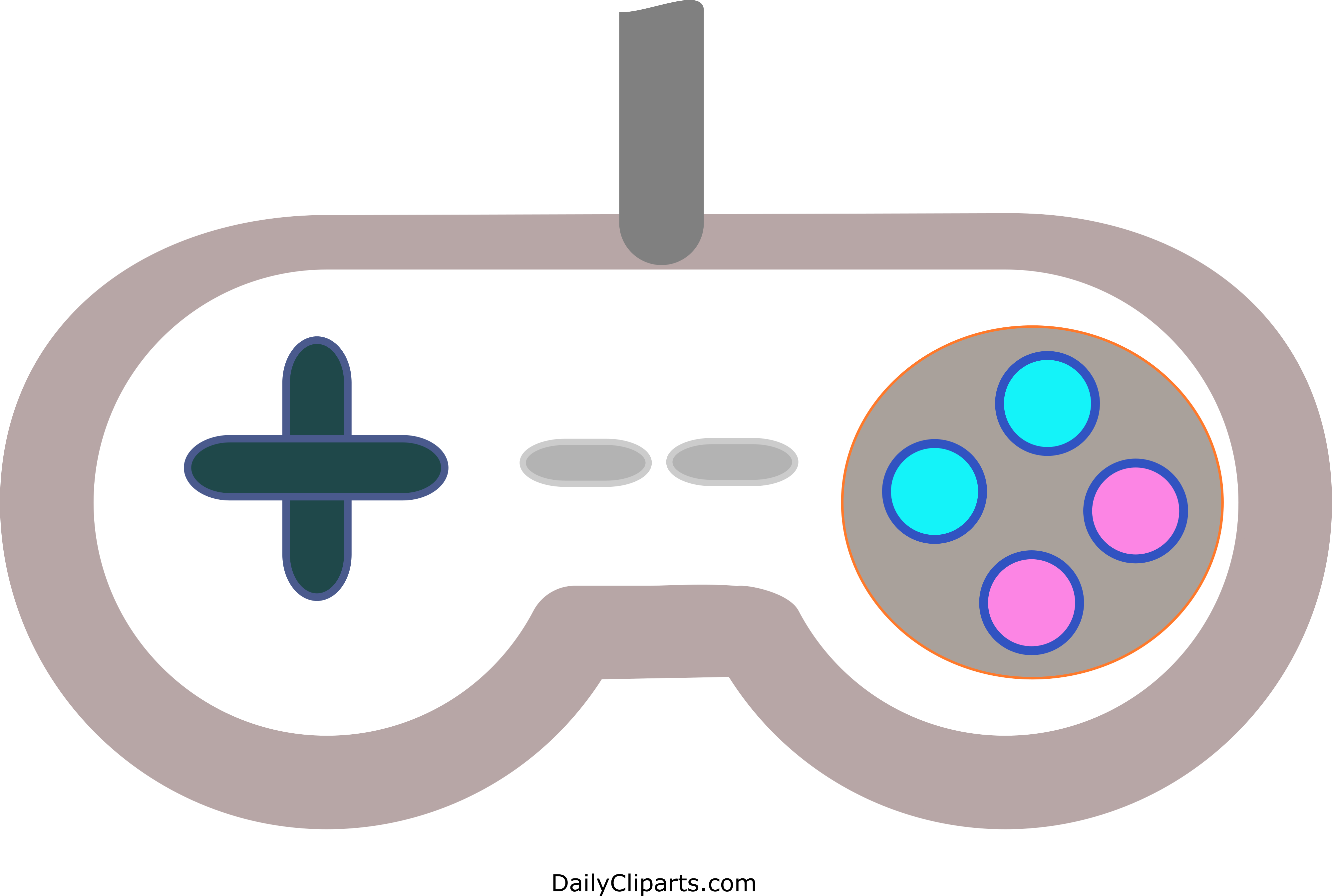 Game Controller Line Art Clipart - Full Size Clipart (#5206550 ...
