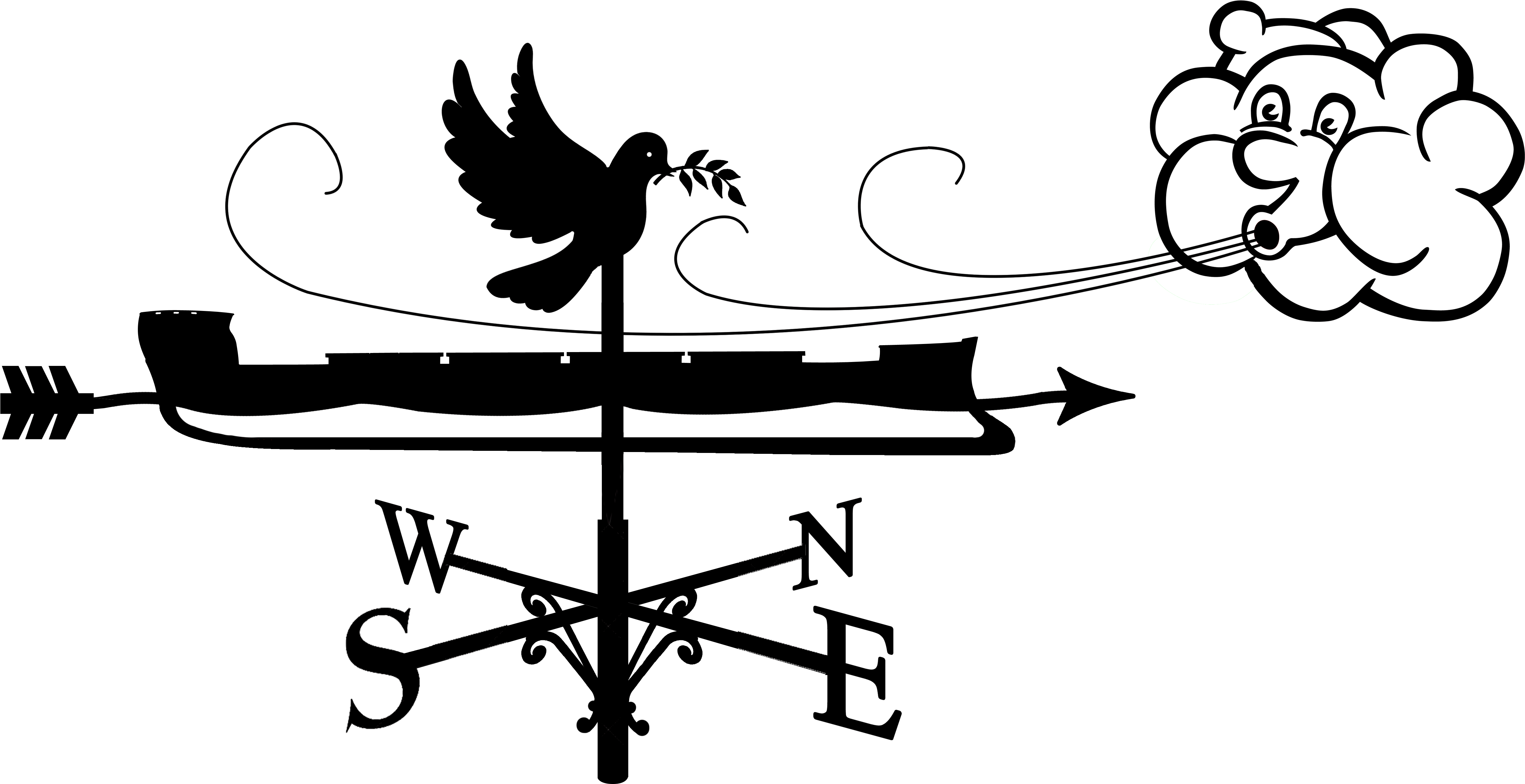 Download Transparent Noah"s Ark Clip Art - Silhouette Animal Weather ...