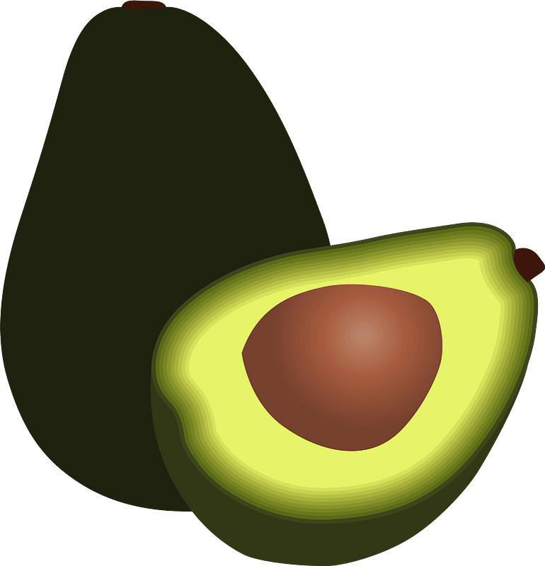 Avocado Fruits Clipart - Png Download - Full Size Clipart (#5209189 ...
