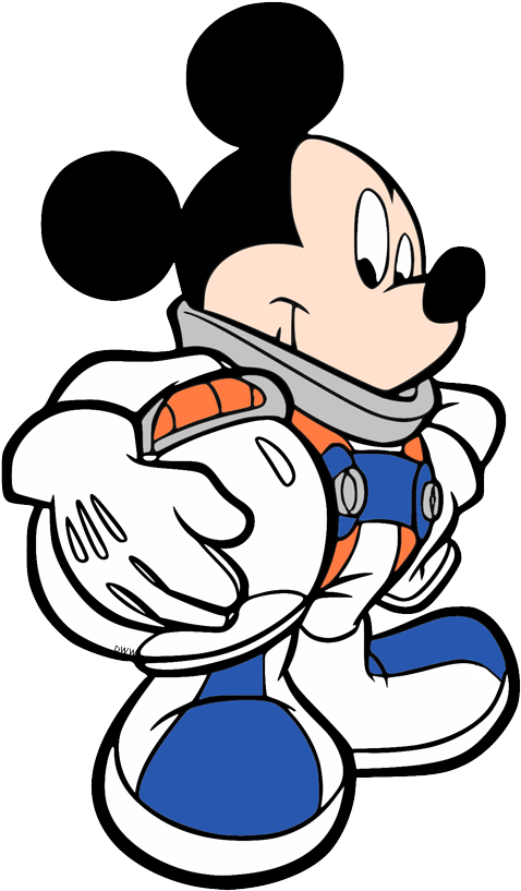 Mickey Mouse Clip Art 10 - Mickey Mouse Space - Png Download - Full ...