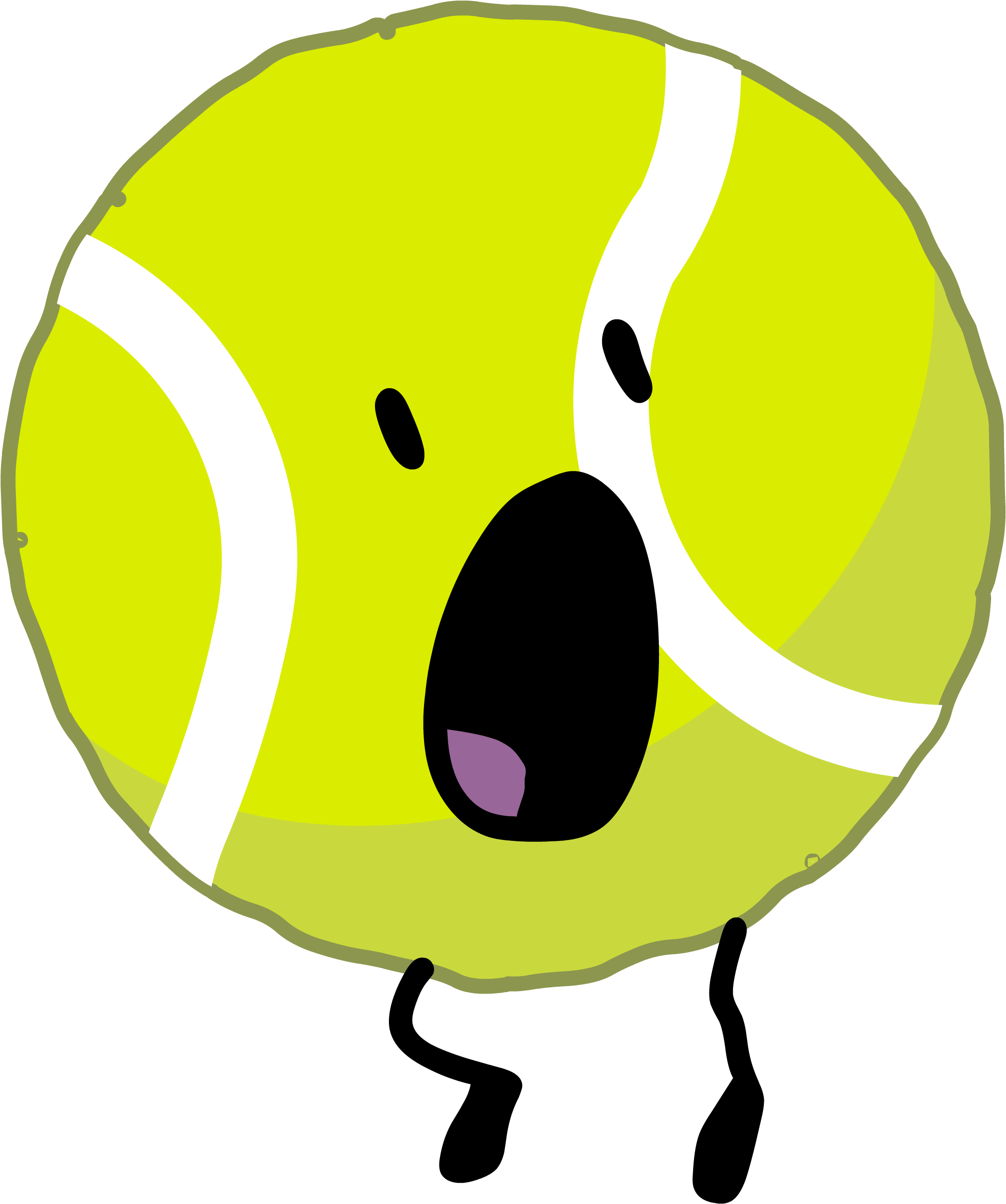 Clipart Rocket Tennis - Tennis Ball From Bfdi - Png Download - Full ...