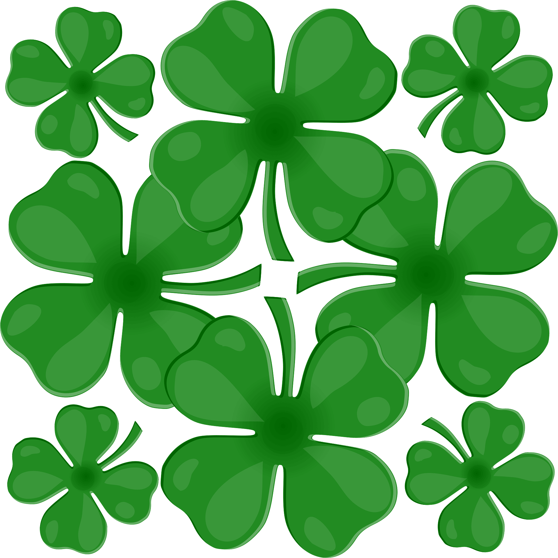 Four-leaf Clover Clipart - Full Size Clipart (#5211866) - PinClipart