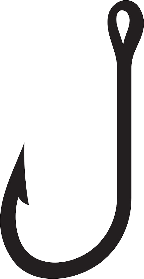 Hook Clipart Clear Fishing, Hook Clear Fishing Transparent - Fish Hook ...