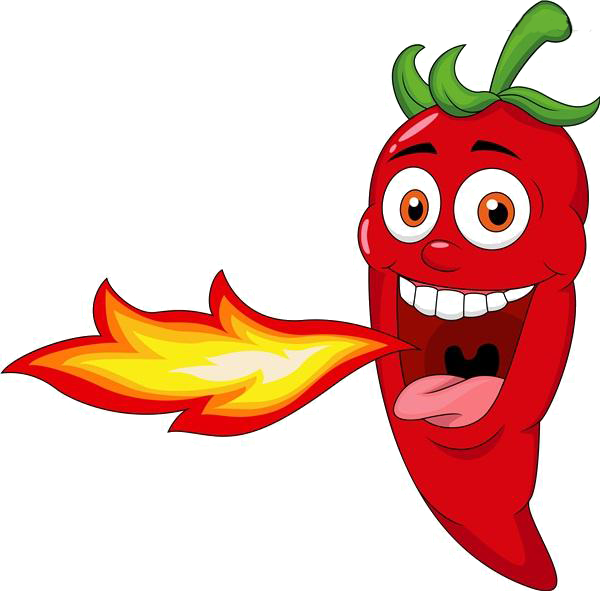 Cuisine Pepper Mexican Pungency Fire Material Chili - Cartoon Chilli ...
