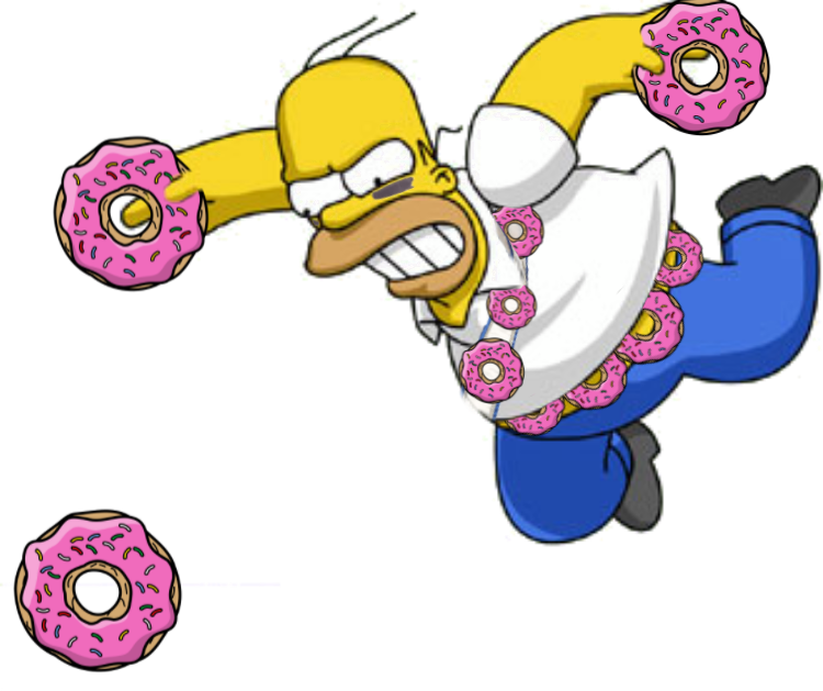 Thumb Image - Homer Simpson Donut Png Clipart - Full Size Clipart ...