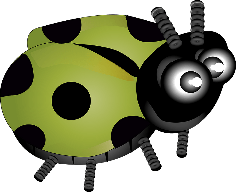 Green Ladybug Clipart - Clip Art - Png Download - Full Size Clipart ...