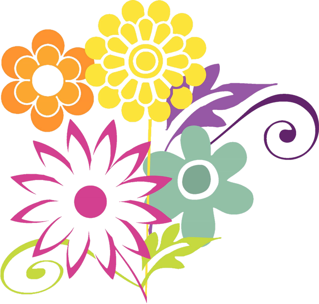 Transparent April Flowers Clipart - Spring Flower Bouquet Clip Art ...