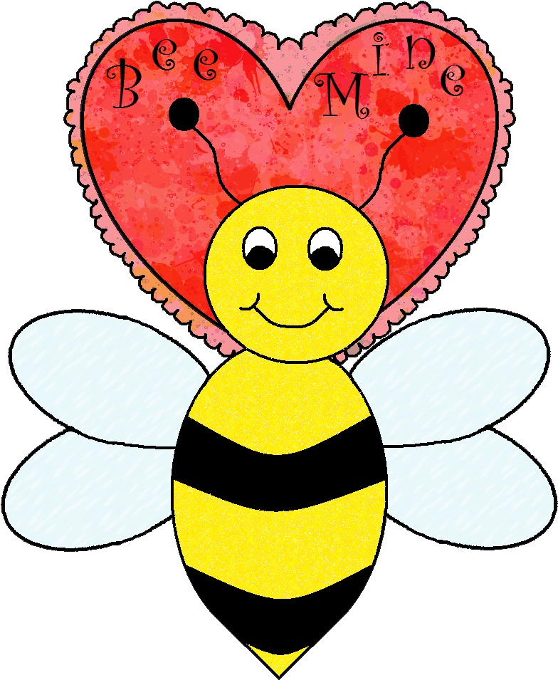 Clipart Bee Valentines Day, Clipart Bee Valentines - Bee Clipart - Png ...