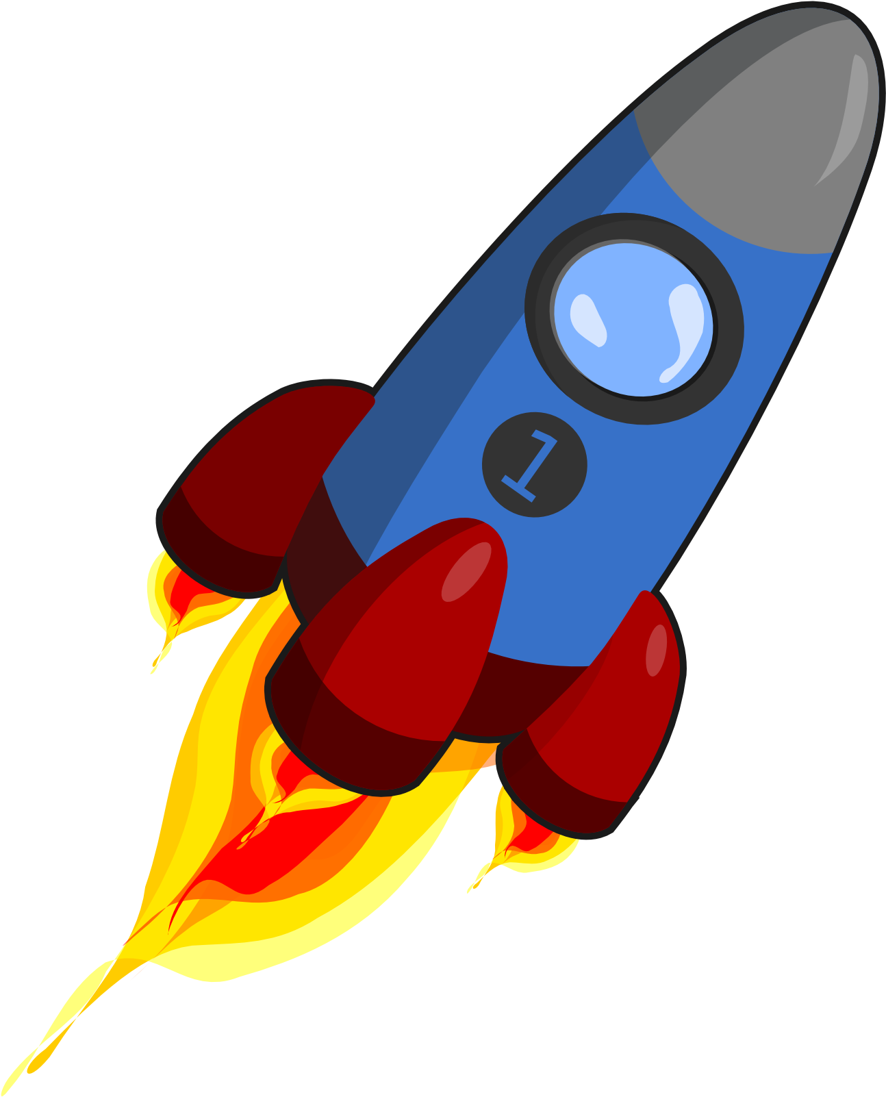Transparent Background Rocket Ship Png Clipart - Full Size Clipart ...