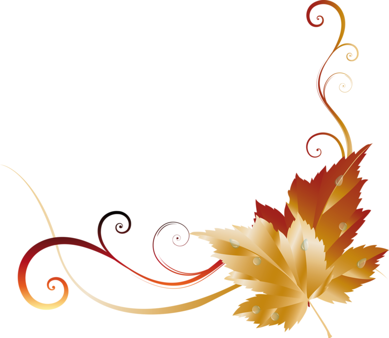 Download Fall Leaf Corner Border - Fall Leaves Corner Border Clipart ...