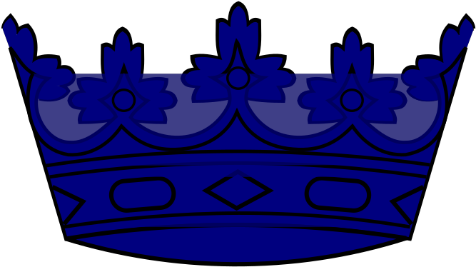 Blue Crown Svg Clip Arts - Png Download - Full Size Clipart (#5219322 ...